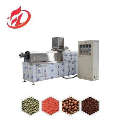 China 65mm Screw Diameter Floating Fish Feed Extruder for Commercial Cat Food Production for sale