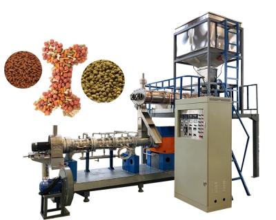 China Pet Dog Cat Food Extruder Processing Line with High Productivity Feed Pellet Machine for sale