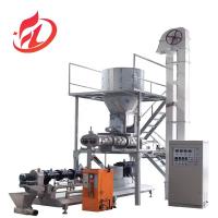 China Inverter  controlling Twin screw Floating Fish Feed Pellet Making Machine for sale
