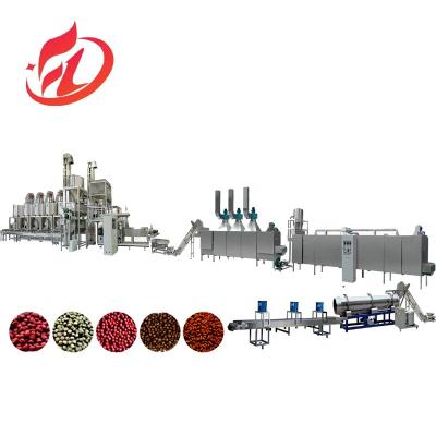 China Large output per hour floating fish food making machine feed extruder processing machinery for sale