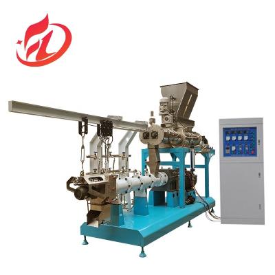 China Jinan Factory fish feed processing machinery 800-1200kg/h twin screw extruder Production Line for sale