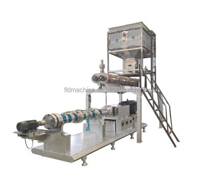 China Dry Fish Feed Pellets Snack Food Extruder Production Machine Line for 1-8mm Pellet Size for sale