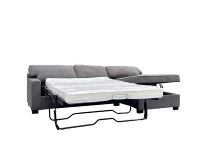 China Charcoal Multi Purpose Sofa Bed Fabric Sofa Bed With Spring Mattress 263cm for sale
