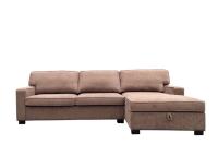 China D30 Multi Purpose Sofa Bed 3 Seater Fabric Sofa Bed With Facing Right Chestnut for sale