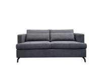 China 80cm Sofa Bed Grey Fabric Metal Leg Folding Sofa Bed Armchair Sleeper Fabric Lazy Sofas for sale