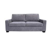 China Double Size Grey Fabric Chesterfield Sofa Bed with Pinewood Frame 183cm for sale
