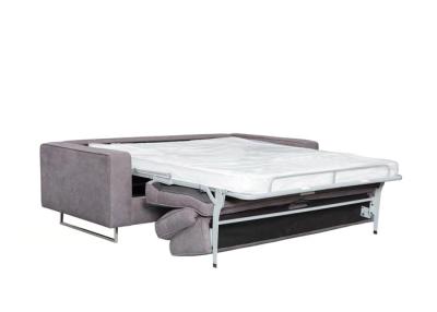 China One Step Folding Fabric Sofa Bed Sleeper Couch 12cm Mattress Metal Legs 200cm for sale