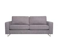 China One Step Folding Fabric Sofa Bed Sleeper Couch 12cm Mattress Metal Legs 200cm for sale