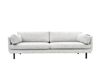 China 3 Seater Fabric Sofa with Arm Pillows High Density Foam D30 D28 245cm for sale