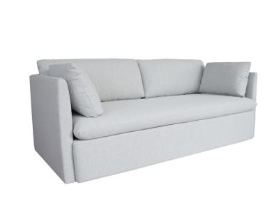 China Fabric Loveseat Sofa 180cm Pure Foam Padded Seats with Arm Pillows for sale