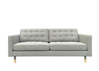 China Sage Green Stitched Fabric 3 Seater Sofa 180cm with Timber Legs for sale