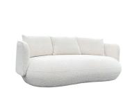 China Boucle Fabric 3 Seater Sofa 220cm Ivory Living Room Couch for sale
