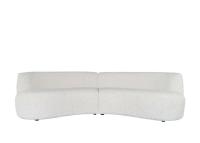 China Bracket Connected Sectional Fabric Sofa 2 Piece Couch Set Pure Sponge Padded Seats for sale