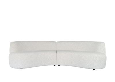 China Bracket Connected Sectional Fabric Sofa 2 Piece Couch Set Pure Sponge Padded Seats for sale
