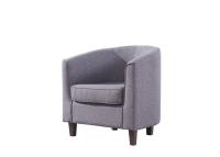 China Fabric Tub Chair with Removable Seat Cushion 72cm x 62cm x 73cm for sale