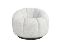 China Boucle Pumpkin Arm Chair Swivel Plinth Beige 96x93x74 cm Living Room for sale