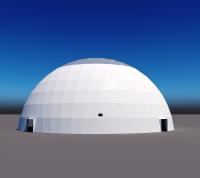 China Exhibition Event Party Steel Geodesic Dome Tent 20M Diameter for sale