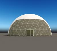 China Exhibition Event Party Steel Geodesic Dome Tent 20M Diameter for sale