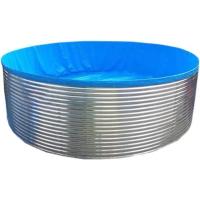 China Galvanized Sheet Fish Tank PP Bottom Drain DN110MM Collapsible for sale