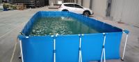 China 25Mx5M Outdoor PVC Tarpaulin Swimming Pool Metal Frame for sale