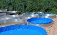 China Galvanized Sheet Aquariums Tarpaulin Fish Tank 50000 Liters for sale
