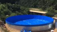 China Galvanized Sheet Aquariums Tarpaulin Fish Tank 50000 Liters for sale