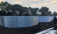China High Density Galvanized Sheet Tarpaulin Fish Tank 5M D 1.45M H for sale