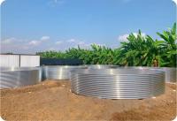 China Galvanized Sheet Aquariums Tarpaulin Fish Breeding Tank 30M Diameter Large for sale