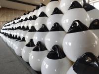 China A45 D 17.8*H 19.7（inch）Fairway Float Dock Buoy Inflatable Yacht Fenders for sale
