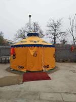 China Easy And Fast Installation 6M Diameter Mongolian Yurts With Skylight Window Bamboo Decoration for sale