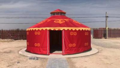 China Easy And Fast Installation 6M Diameter Mongolian Yurts With Skylight Window Bamboo Decoration for sale