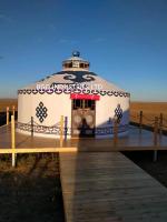 China Experience Charm Of Mongolian Culture Yurt Bamboo Structure Geodesic Dome Tent for sale