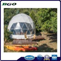 China Outdoor Bamboo Decoration Geodesic Dome Tent Waterproof Heat Resistant Easy Installation for sale