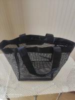 China Polyester Mesh Reinforced PVC Coating Durable Beach Bag Shopping Bag for sale