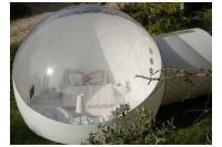 China White PVC Clear Inflatable Tent Fireproof Waterproof Safe For Hotels Inflatable Bubble Camping Tent for sale