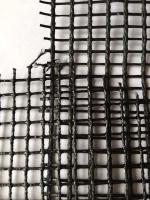 China Double Side Acrylic Plastic Mesh Sheet , PVDF Coated Black Construction Safety Mesh for sale