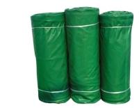 China FR B1 Test Fire Retardant Tarps Lowes , Green PVC Coated Tarpaulin For Nuclear Power Station for sale
