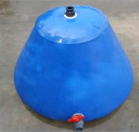China 2000L PVC Foldable Rain Water Tank Round Top For Fire Fighting Self-Standing Water Tank for sale
