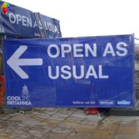 China 2mx3m Outdoor PVC Mesh Fencing Printing As Customs Design For Trade Show Large Format Mesh Banners for sale