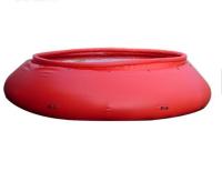 China Irrigated Onion Shape PVC Tarpaulin Water Tank Collapsible Flexible Bladder  4500L for sale