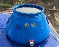 China Industrial Fabric Tarpaulin Water Tank Soft PVC Foldable Rain Water Container Water Holding Tank for sale