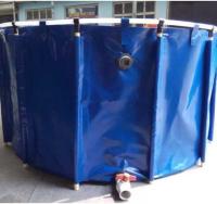 China 2M*1M 5000L Tarpaulin Fish Tank / Folding Round Fish Pond For Aquaculture Diy Fish Pond for sale