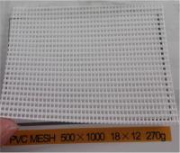 China Dust Proof PVC Mesh Fencing With Pole Pocket ,  Flexible Plastic Coated Fencing  for sale