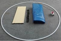 China Fireproof 4000L Tarpaulin Fish Tank With Blue Fish Pond Liner Environmental PVC Collapsible Fish Tank for sale