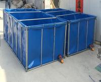 China 1000 Litres Tarpaulin Fish Tank ,  Foldable Fish Tank For Aquaculture Farms Fish Pond Plastic Tank for sale