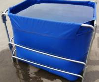 China 1500L High Opacity Removable Fish Pond , Plastic Ponds For Fish Farming Collapsible Fish Tank for sale