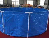 China B2 B1 Fire Retardant Round Outdoor Fish Pond 2500L Alkali Resistance Eco Friendly for sale