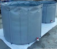 China 3500L Metal Frame Collapsible And Movable  PVC Tarpaulin Fish Tank Fish Pond Plastic Tank for sale