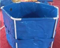 China 6500L Durable  Fish Farming Pond Cylindrical Shape For Fish Breeding Collapsible Fish Tank for sale