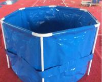 China 6500L Durable  Fish Farming Pond Cylindrical Shape For Fish Breeding Collapsible Fish Tank for sale